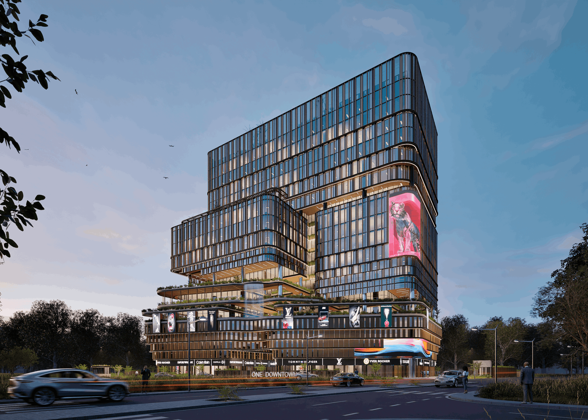 Home - Futuristic Commercial Plaza | OneDowntown Hyderabad